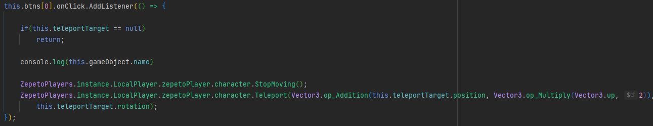 텔레포트 기능이 작동되지 않는 경우가 있습니다. · naverz zepeto-studio-kor · Discussion #1121 · GitHub