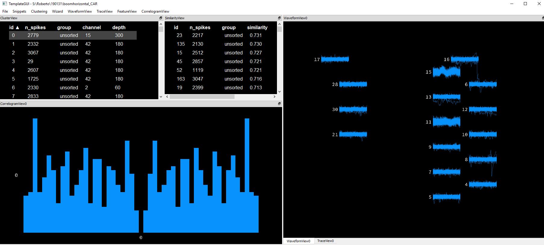cluster not visible in waveform view · Issue #812 · cortex-lab/phy · GitHub