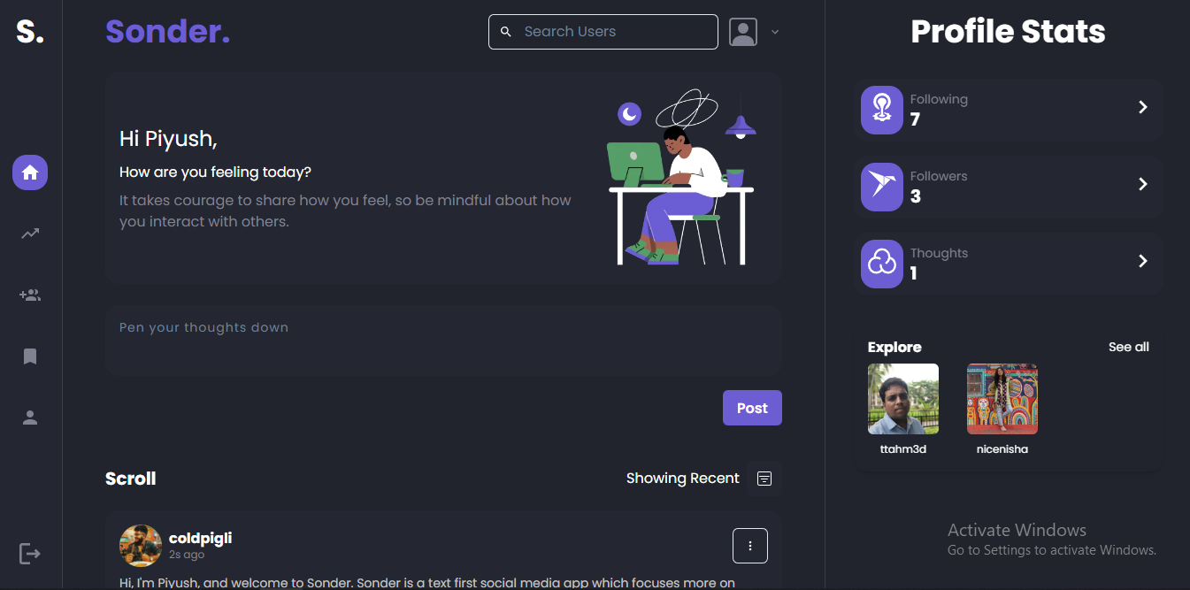 GitHub - coldpigli/sonder: A social networking app for work, play and everything in between