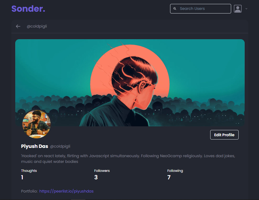 GitHub - coldpigli/sonder: A social networking app for work, play and everything in between