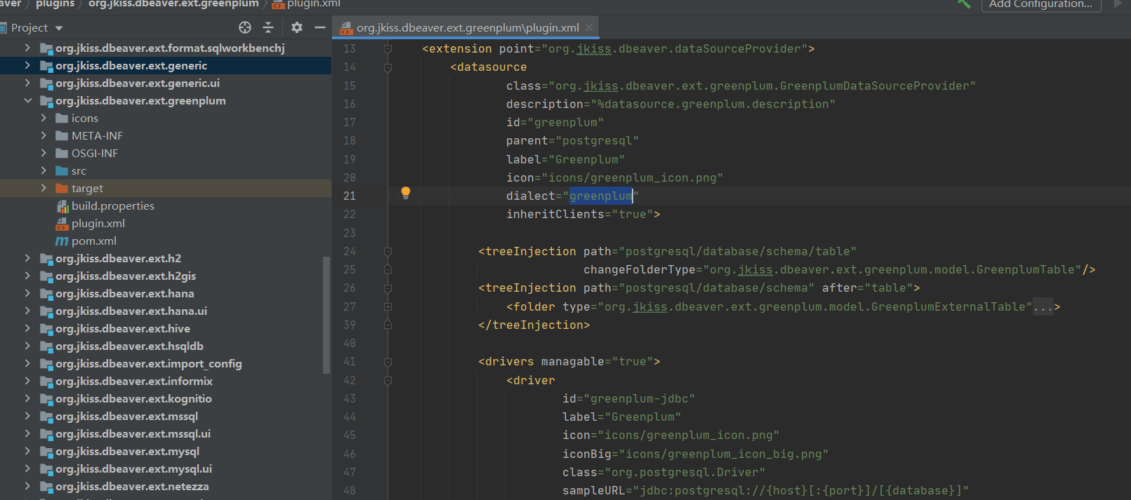 Greenplum · Issue #1040 · dbeaver/cloudbeaver · GitHub