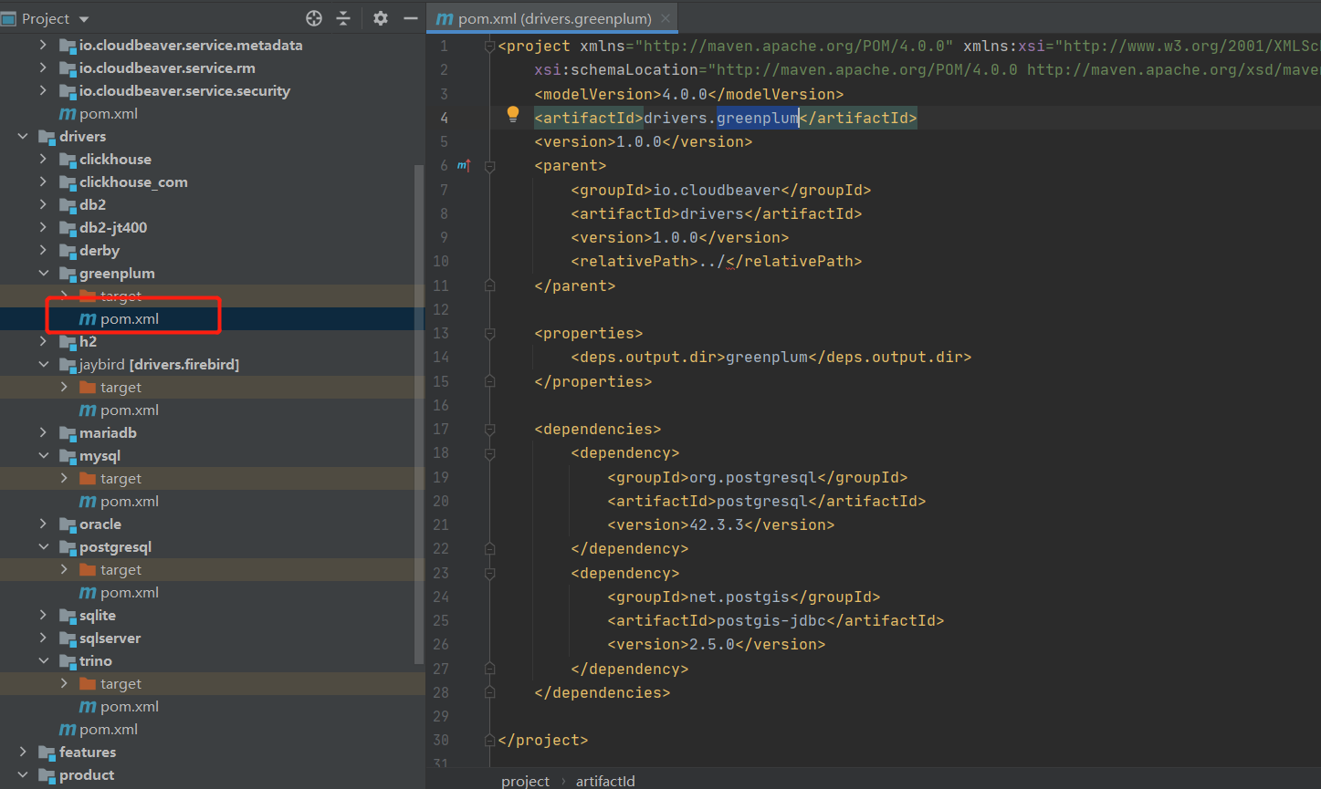 Greenplum · Issue #1040 · dbeaver/cloudbeaver · GitHub