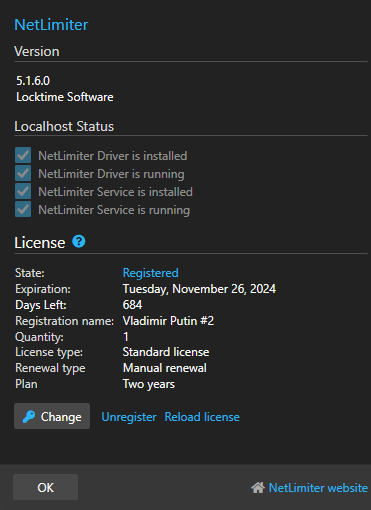 NetLimiter Serial · GitHub