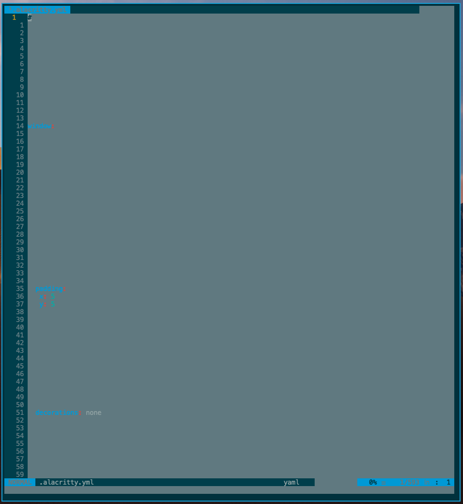 Vim Rendering Messed Up · Issue 3532 · Alacrittyalacritty · Github