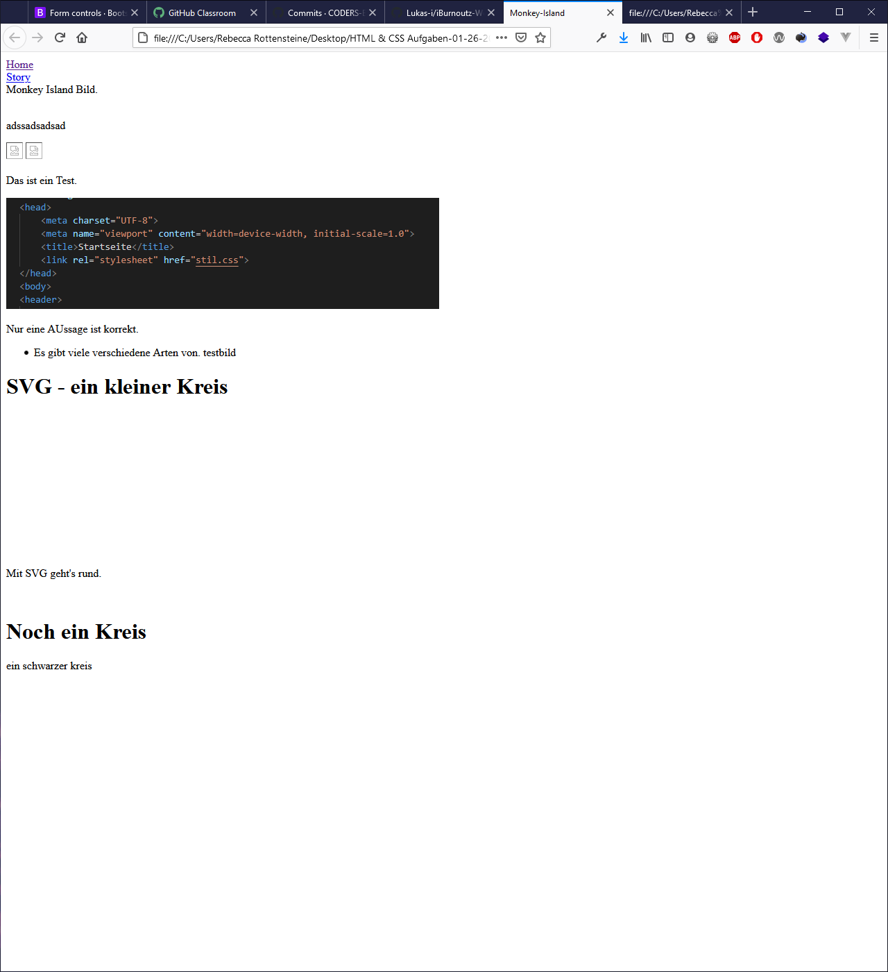 Feedback by gerhofer · Pull Request #1 · CODERS-BAY/html-css-aufgaben ...
