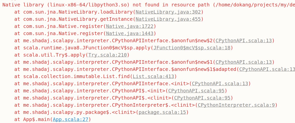 cannot load libpython3.so · Issue #121 · scalapy/scalapy · GitHub