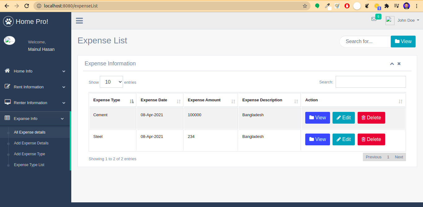 Github Maainul Homepro Home And Renter Information System