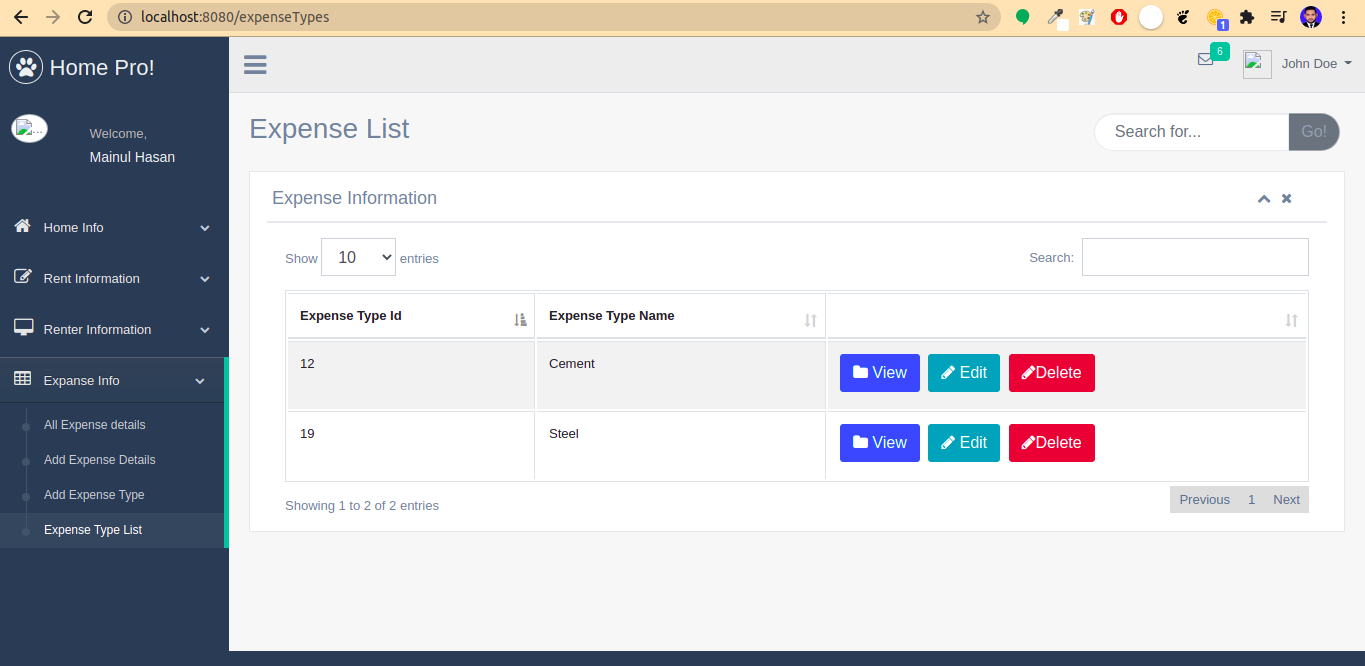 GitHub - maainul/HomePro: Home and Renter Information System