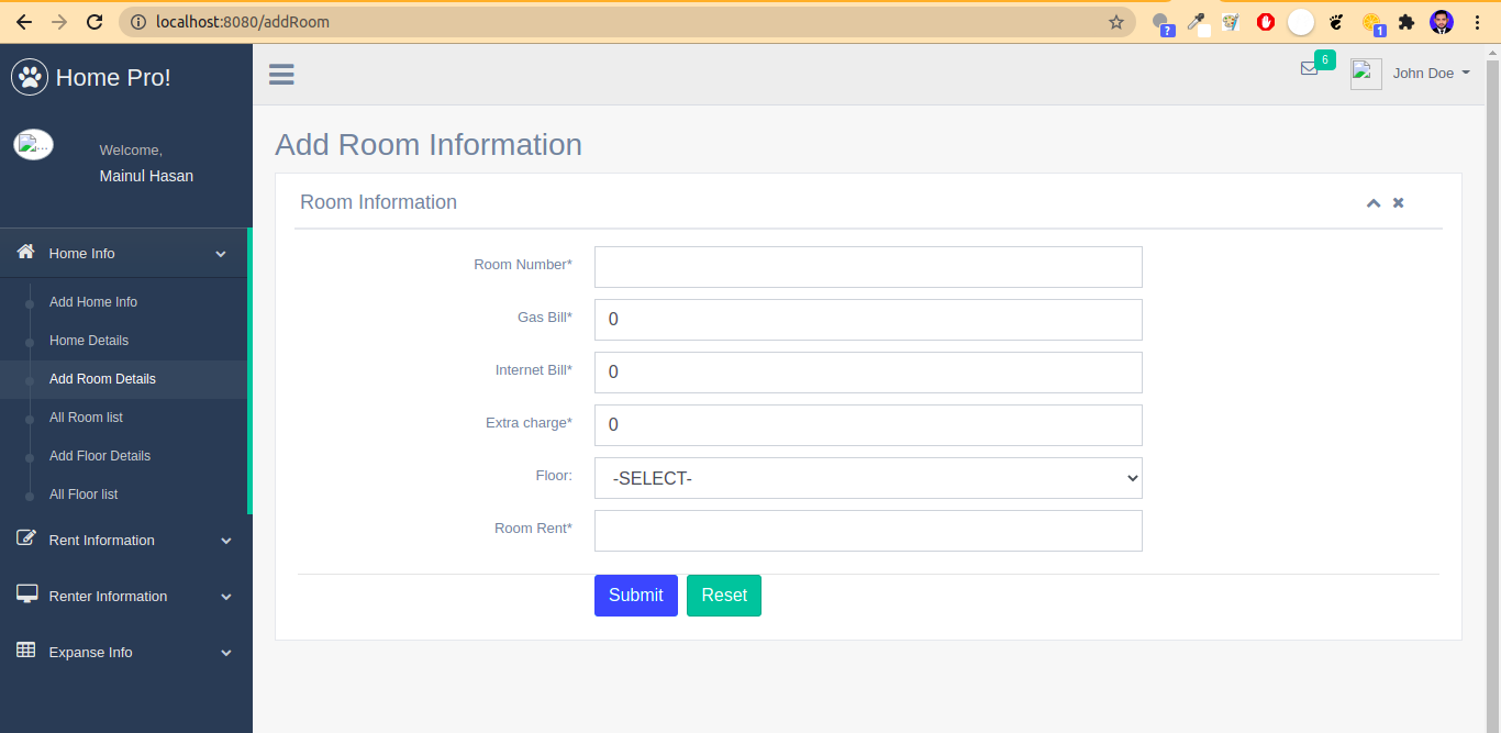 GitHub - maainul/HomePro: Home and Renter Information System