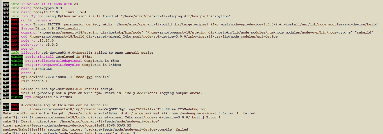 I can't compile node-spi-device from MT7688 · Issue #617 · nxhack/openwrt-node-packages · GitHub