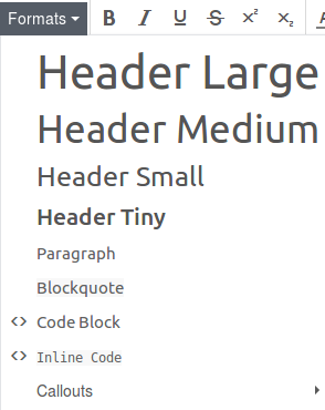 Add custom formats to editor · Issue #1241 · BookStackApp/BookStack · GitHub