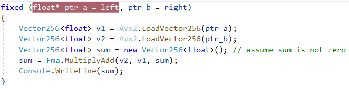 Compiler Optimization problem and (Fma.MultiplyAdd) why does ...