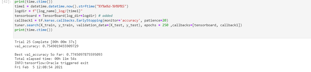 Reagarding discripency in tensorboard validation accuracy and the one printed during training ...
