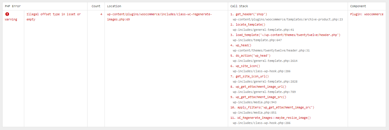 Illegal Offset Type In Isset Or Empty · Issue 17780 · Woocommercewoocommerce · Github 