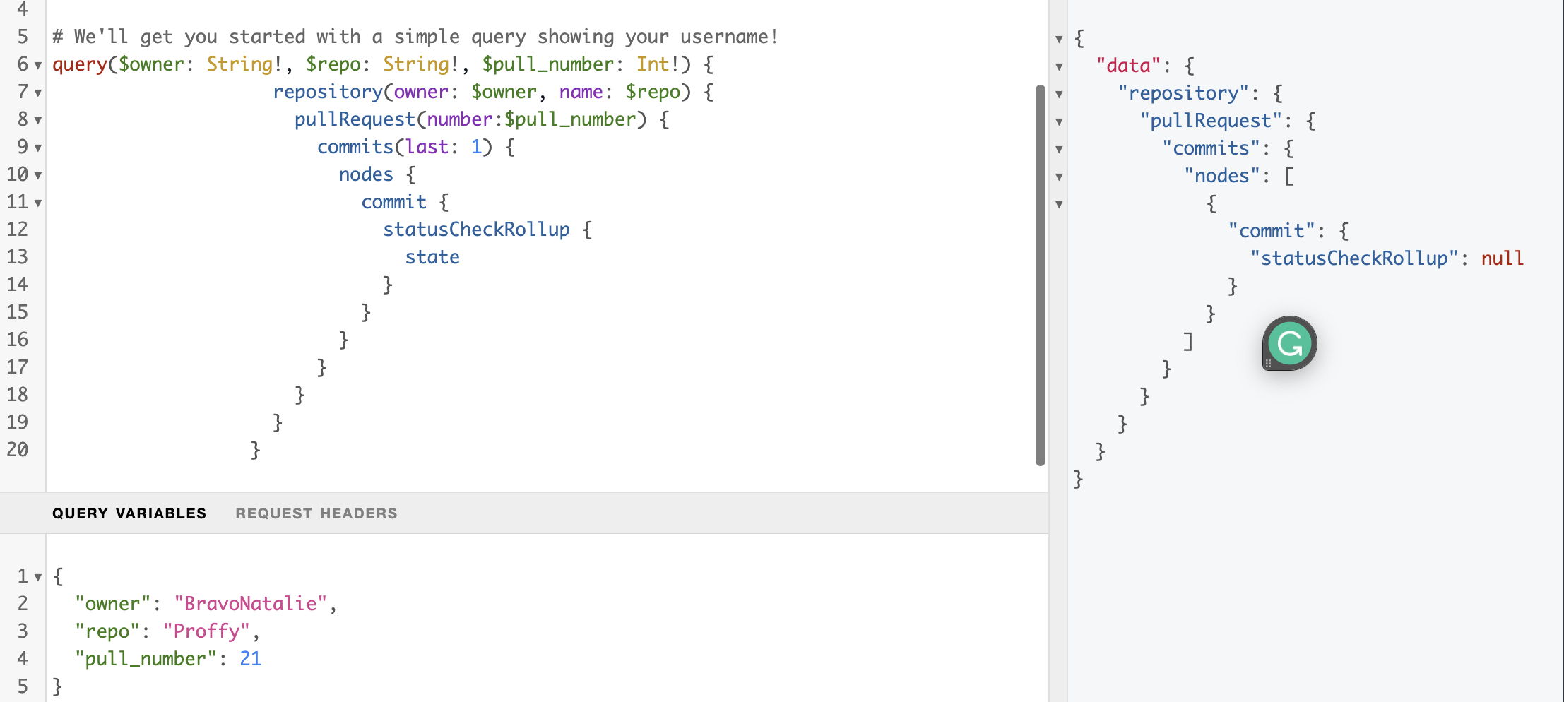 Github Graphql Api `commitstatuscheckrollupstate` Is Returning As `null` · Community