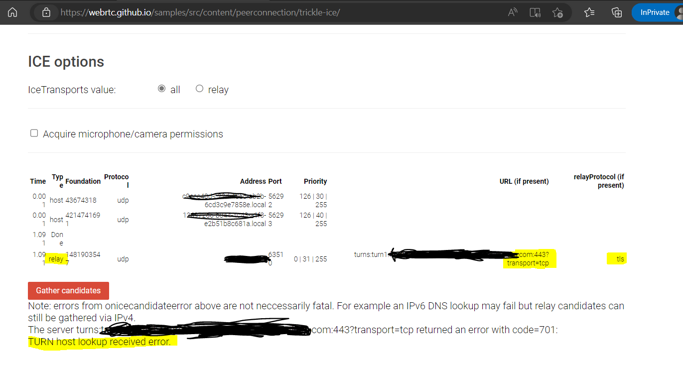 Failed - Call is not working in Cross VPN ( Two different network ...