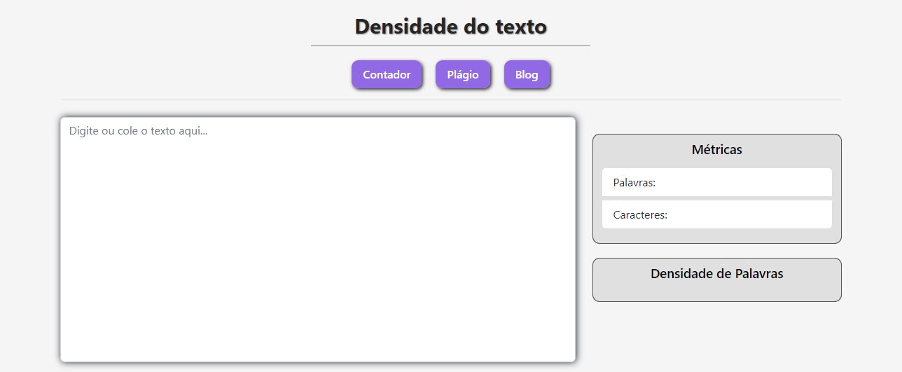 GitHub - arvelino/DensidadeTexto: Contador de letras e palavras