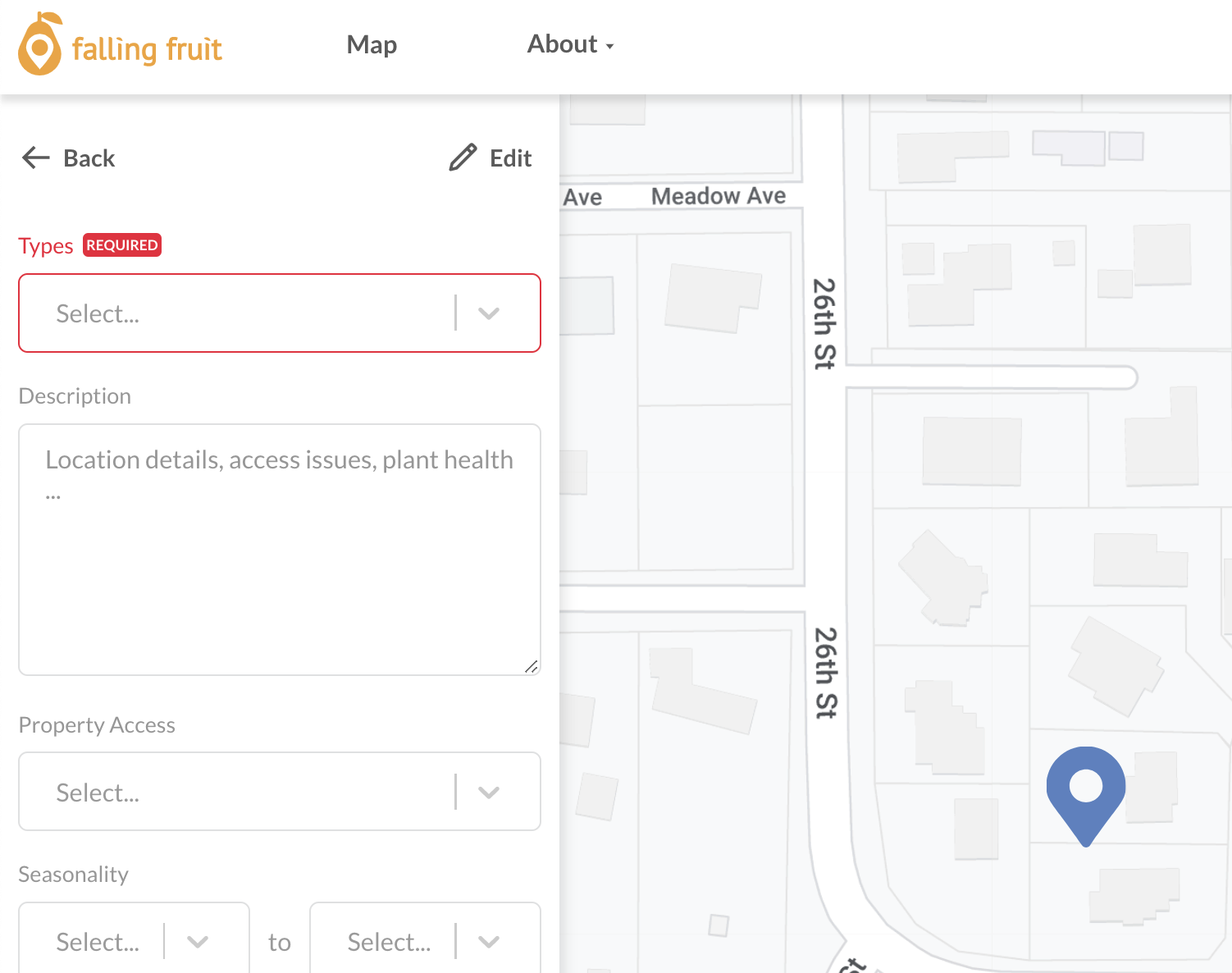 Hide edit button when editing a location · Issue #350 · falling-fruit/falling-fruit-web · GitHub