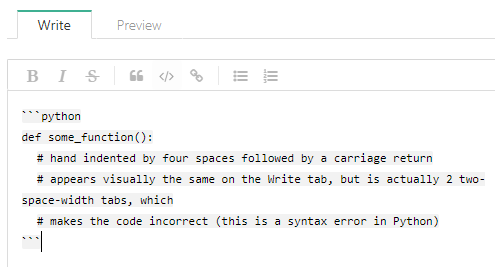 auto-indents should stay consistent w.r.t spaces vs tabs · Issue #3998 ...