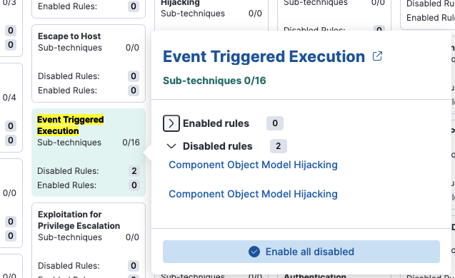 [Security Solution] Incorrect rule count on MITRE coverage tactic cell · Issue #167930 · elastic ...