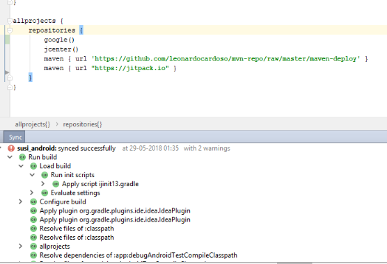google()/maven { url "https://maven.google.com" } must precede jcenter() in top level build file ...