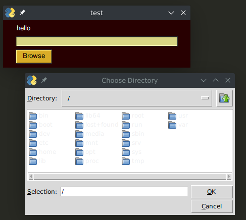 [ Question] FolderBrowse() has odd theme and doesn't follow ...