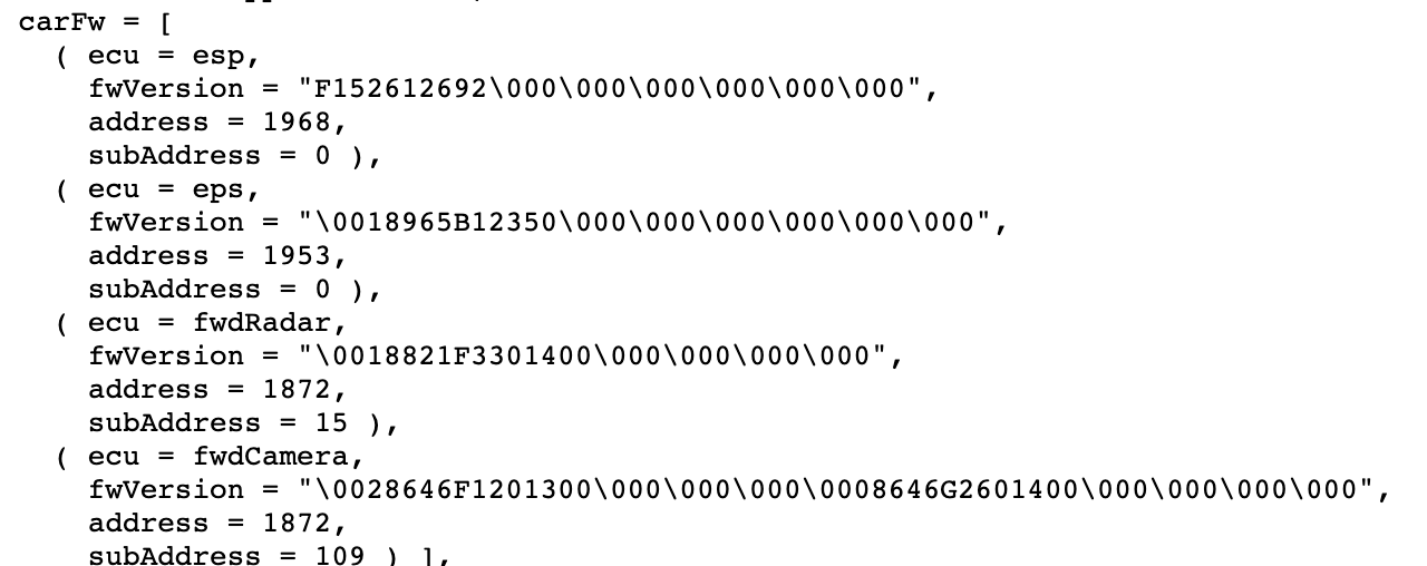 Toyota Corolla Hybrid not showing engine fw · Issue #21448 · commaai ...