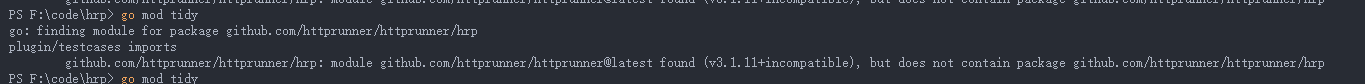 go无法引入httprunner4.0的包 · Issue #1288 · httprunner/httprunner · GitHub