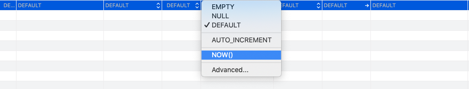 wrong sql query while updating when data_type is timestamp and column_default is CURRENT ...