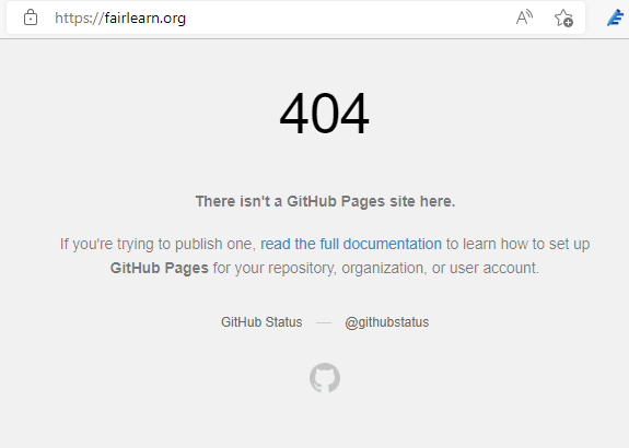 fairlearn.org is down · Issue #1074 · fairlearn/fairlearn · GitHub