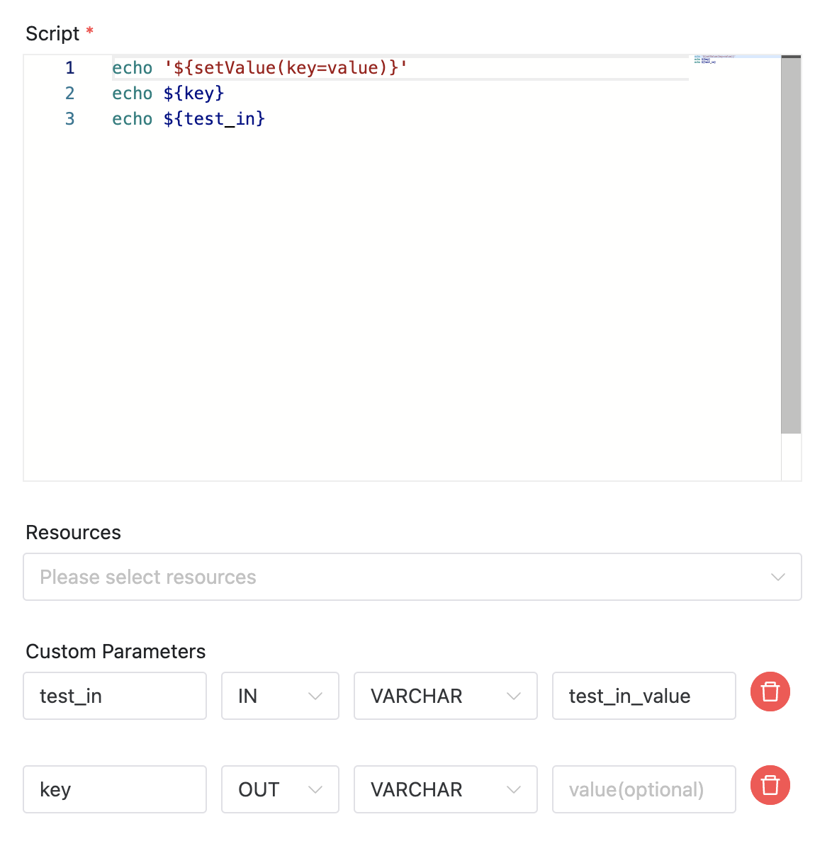 [bug] Passing Parameters From Upstream To Downstream Of Shell Node Does Not Take Effect · Issue