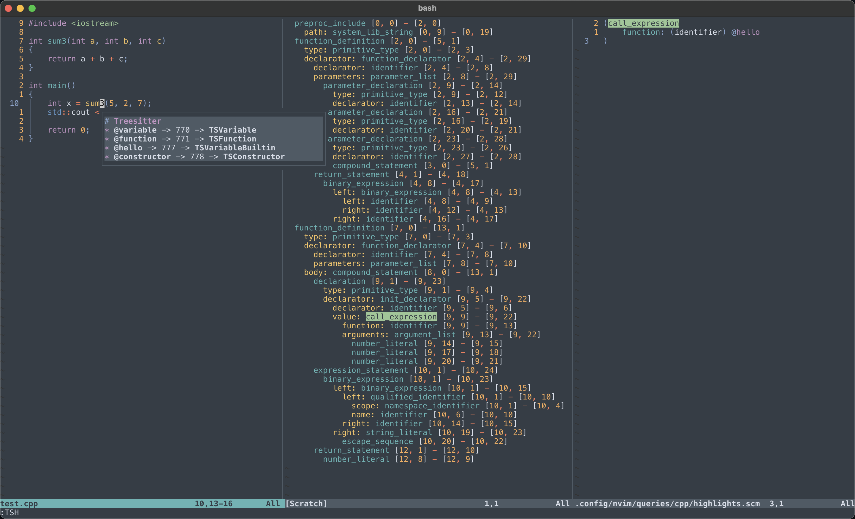 Mysterious Behaviour of C++ Custom Query · Issue #1950 · nvim ...