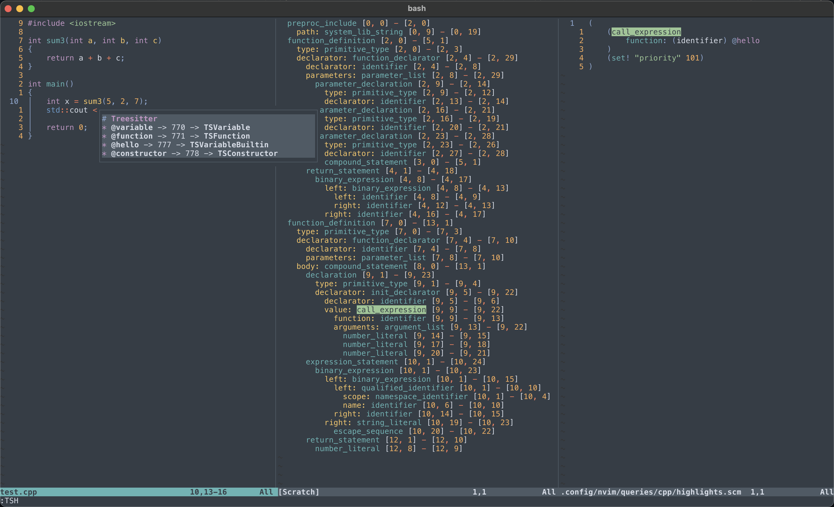 Mysterious Behaviour of C++ Custom Query · Issue #1950 · nvim ...