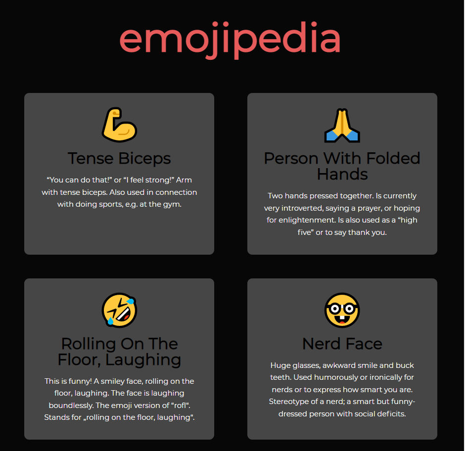 GitHub - X610S-06/emojipedia: Emojis description.