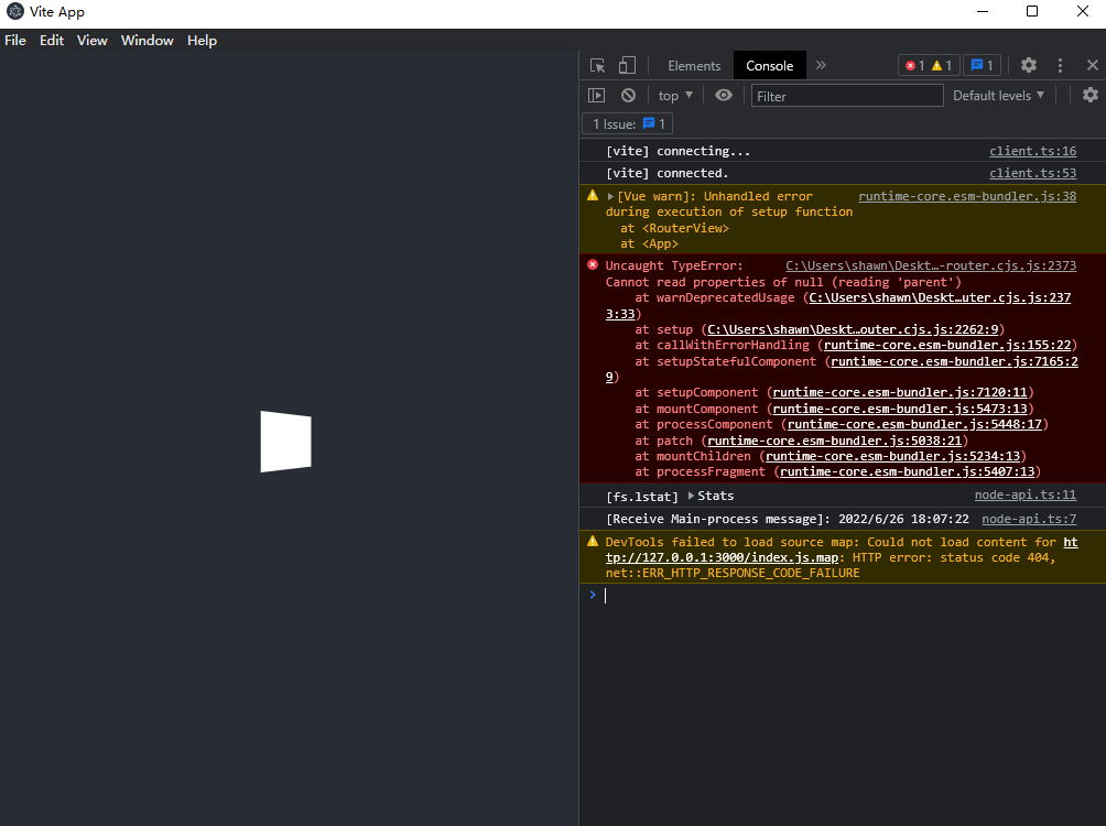 Bug 引入vue Router报错 · Issue 166 · Electron Viteelectron Vite Vue · Github 7476