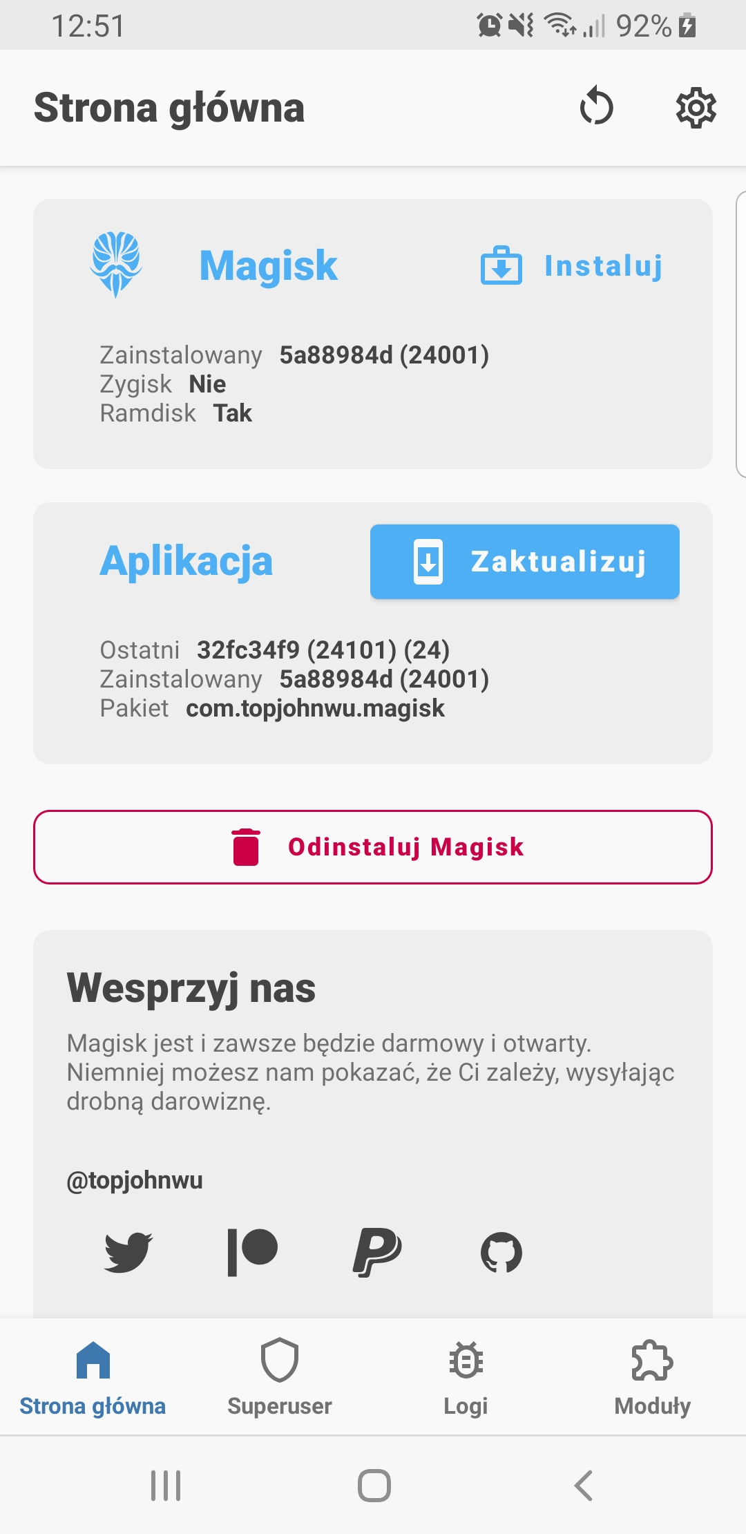 Magisk - Zygisk not turning on · Issue #5351 · topjohnwu/Magisk · GitHub
