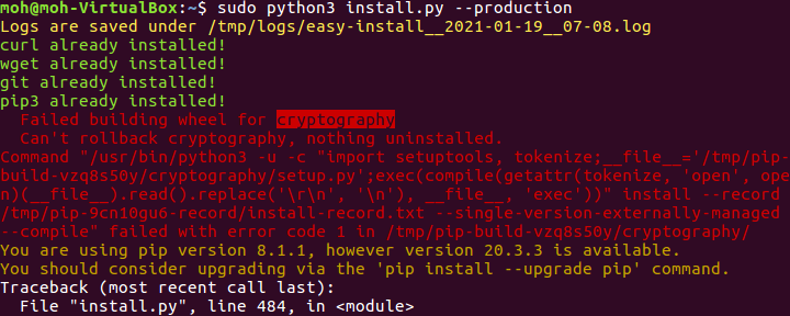 Easy install problem on Ubuntu 16 · Issue #24409 · frappe/erpnext · GitHub