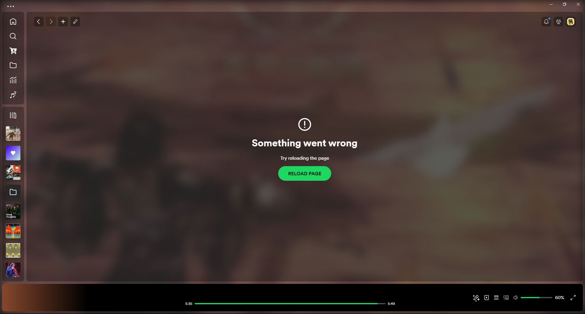 "something went wrong.. try to reload the site" · Issue #51 · theRealPadster/name-that-tune · GitHub
