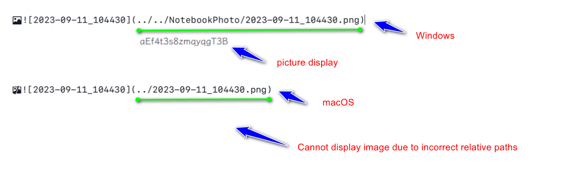 Importing a local image under mac does not display the relative path of the image correctly ...