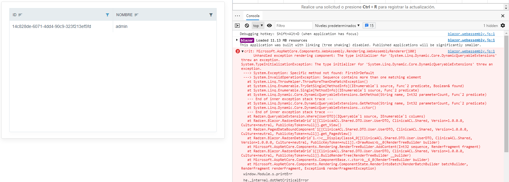[WASM] [Net 6 Preview 4] RadzenDataGrid Filter Exception Error · Issue #143 · radzenhq/radzen ...