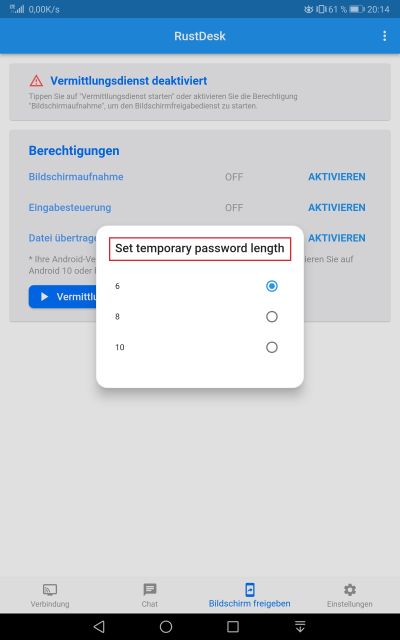 Translation for "Set temporary password length" was missing by Mr ...