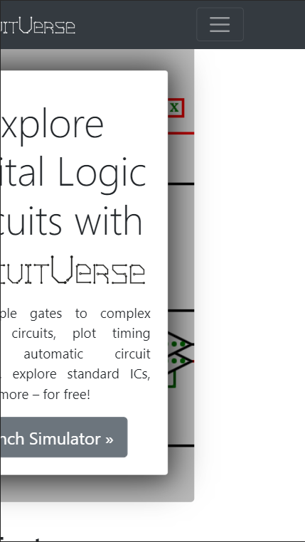 NavBar issues on mobile site · Issue #936 · CircuitVerse/CircuitVerse · GitHub