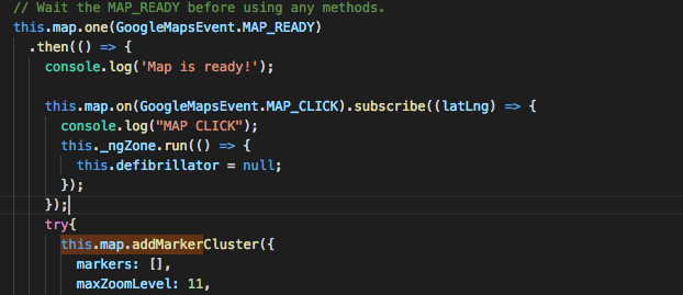 exception with Markerclusterer on IOS · Issue #2126 · mapsplugin/cordova-plugin-googlemaps · GitHub