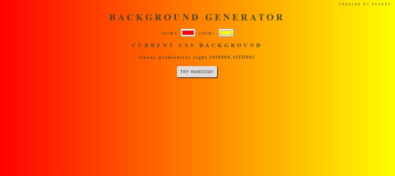 Github Pkay11background Generator Using Htmlcssjs 