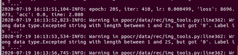 使用icdar2015数据集训练识别模型的时候loss很大并且准确率很低 · Issue #381 · PaddlePaddle/PaddleOCR · GitHub