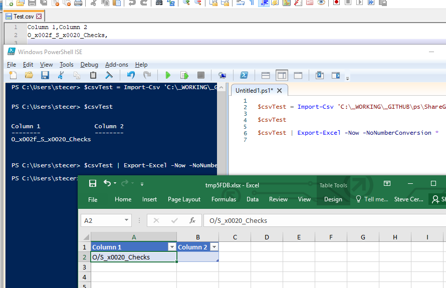 Export-Excel converts some unicode in cell contents · Issue #809 · dfinke/ImportExcel · GitHub