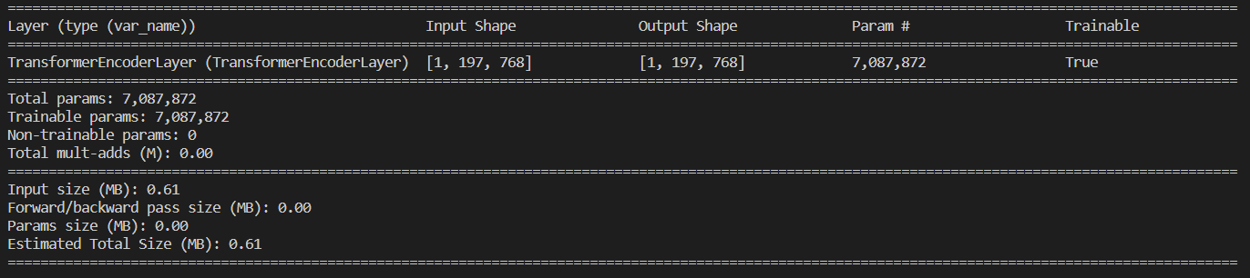 Torchinfo Summary Does Not Show Internal Layers Of Torch Nn Transformerencoderlayer In