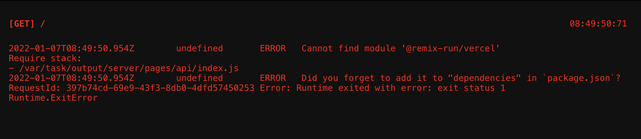 [Bug]: Vercel deployment does not work in monorepo · Issue #1398 · remix-run/remix · GitHub