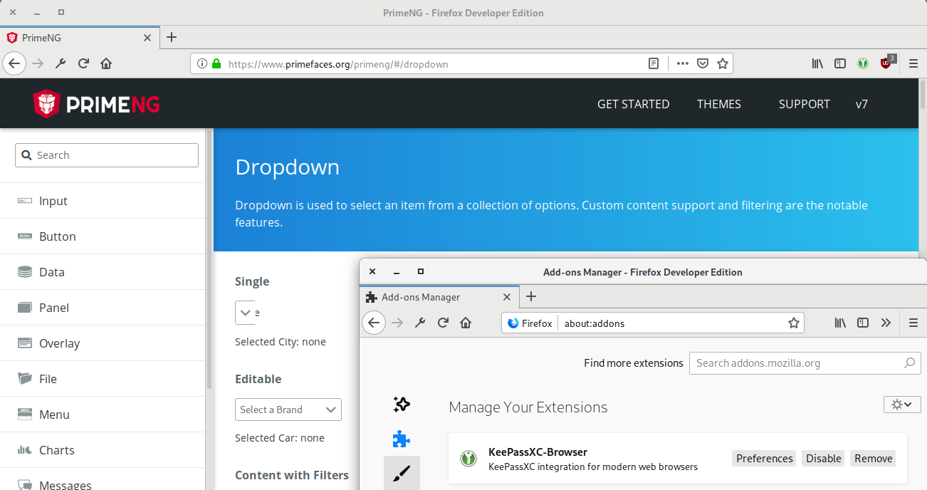 KeePassXC-Browser breaks PrimeNG dropdown component · Issue #372 ...