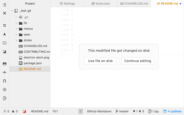 File auto reloading with untracked git files during branch change ...